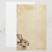 Vintage Rabbit Sketch Personalized Stationery | Zazzle
