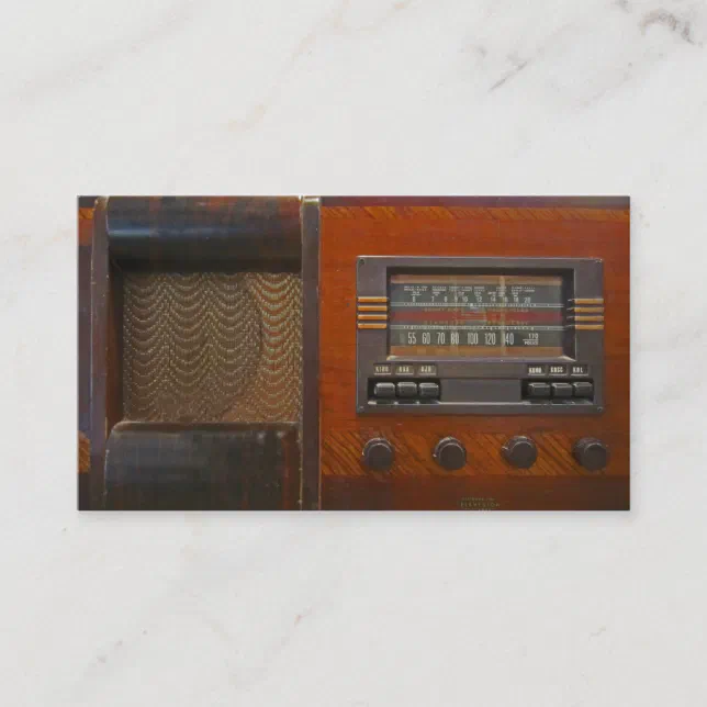 Vintage Radio Business Card | Zazzle
