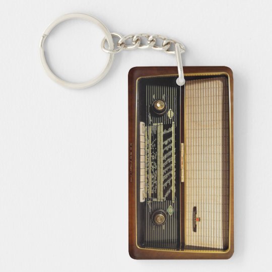 Vintage Radio Keychain | Zazzle.com