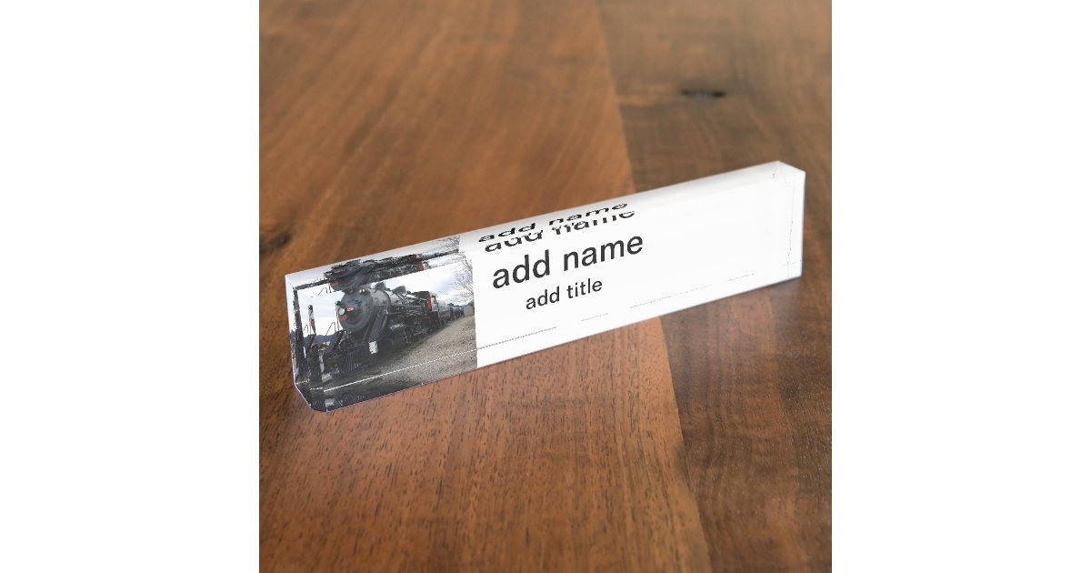 Vintage Railroad Steam Train Nameplate | Zazzle