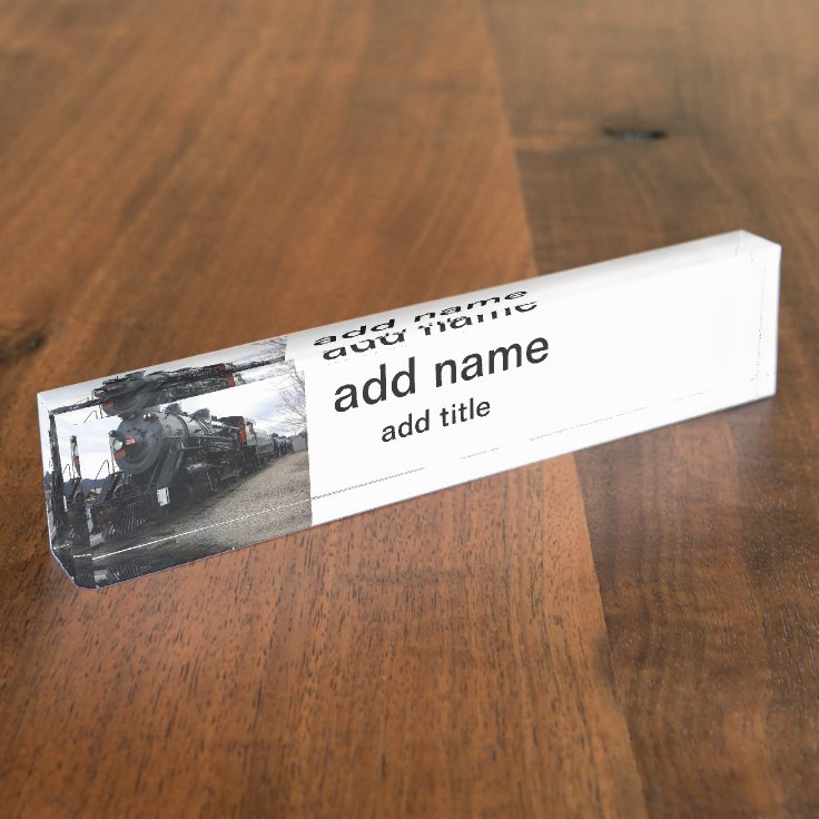 Vintage Railroad Steam Train Nameplate | Zazzle