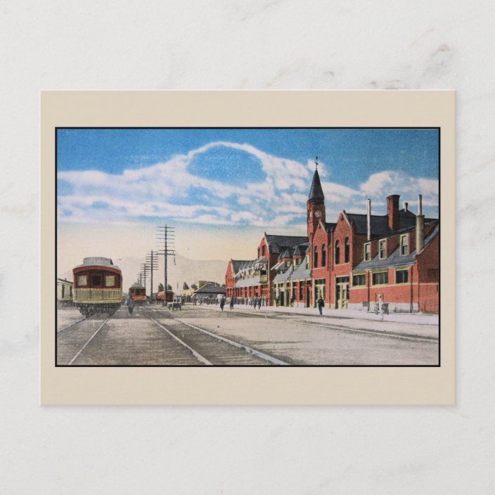 Vintage Railroad Union Station Ogden Utah Postcard | Zazzle.com