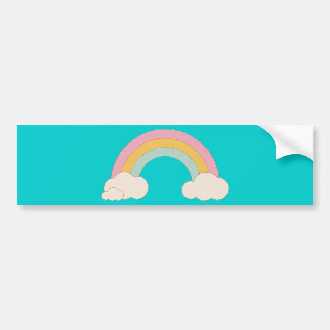 Vintage Rainbow Bumper Sticker | Zazzle