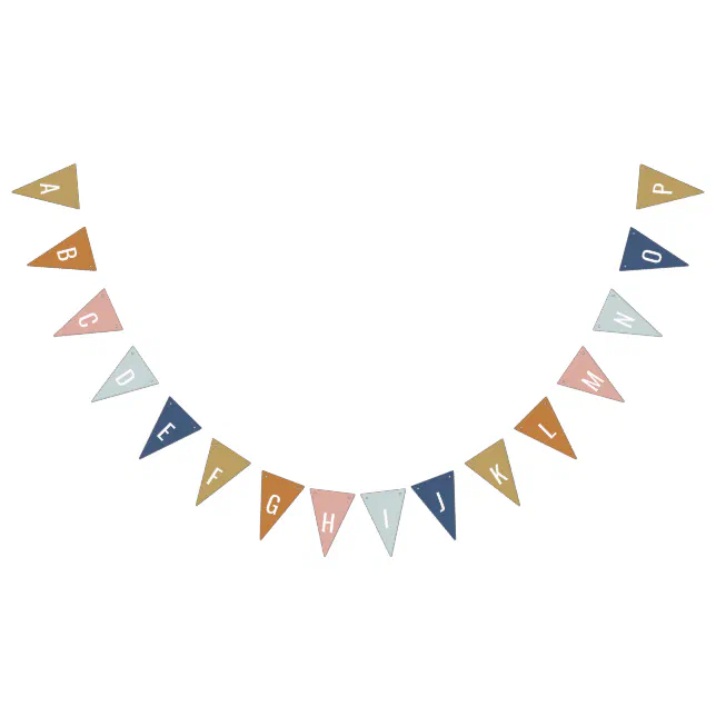 Vintage Rainbow Bunting Flags | Zazzle