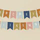 Vintage Rainbow Bunting Flags | Zazzle