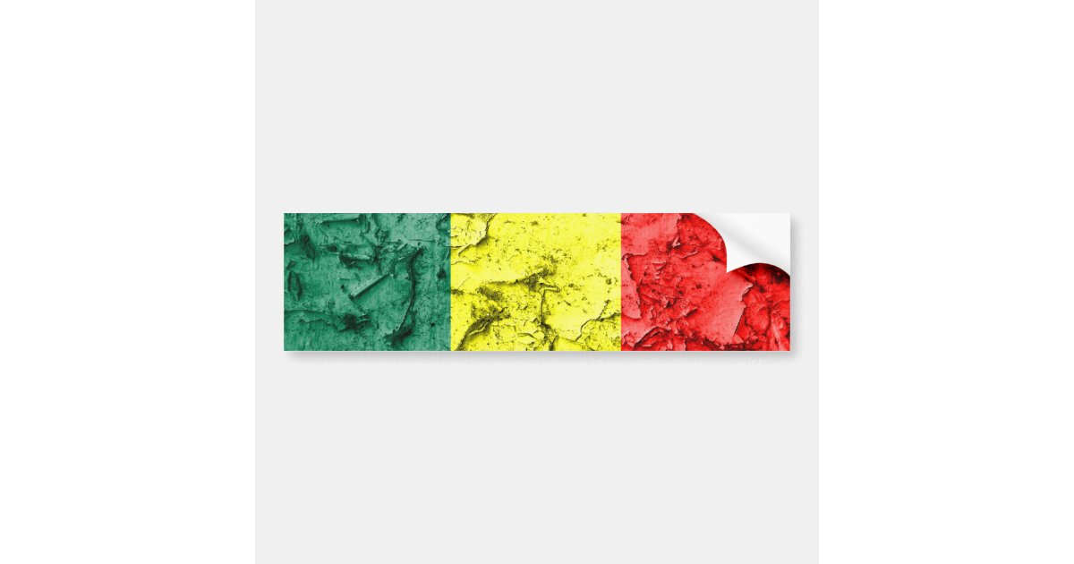 Vintage rasta flag bumper sticker | Zazzle