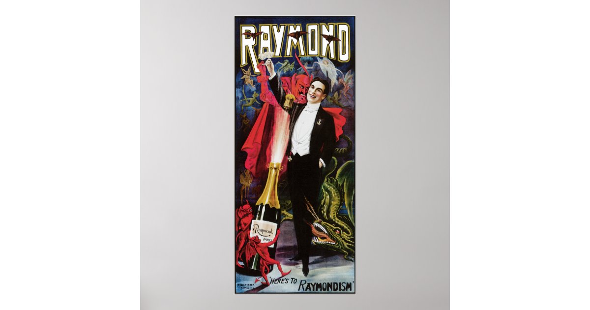 Vintage Raymond the Great Advertising Poster | Zazzle