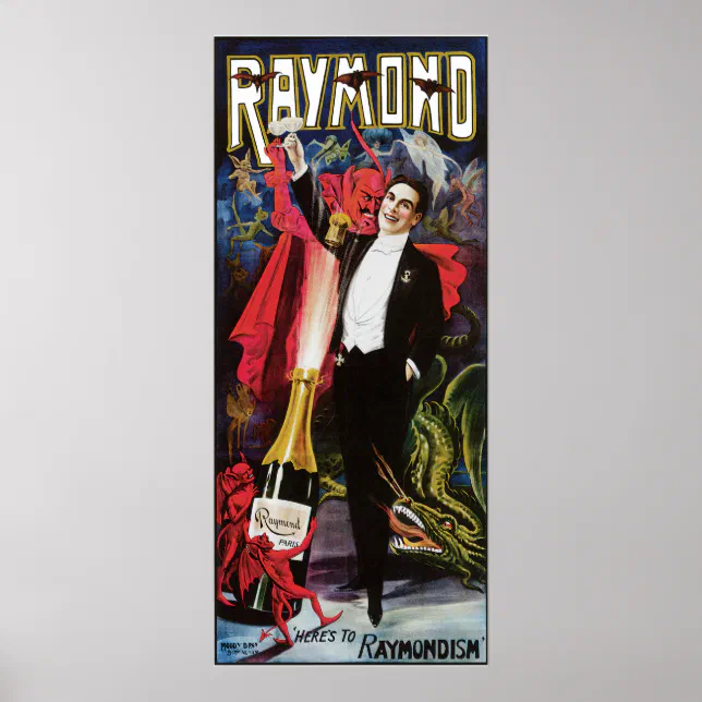 Vintage Raymond the Great Advertising Poster | Zazzle