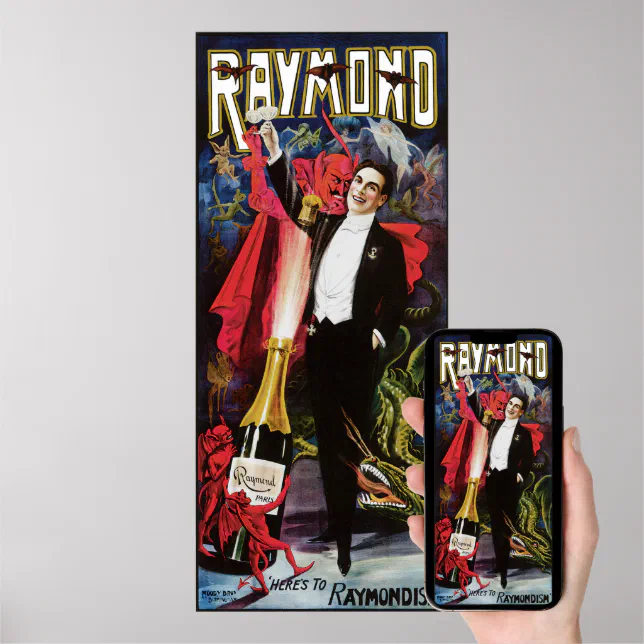 Vintage Raymond the Great Advertising Poster | Zazzle