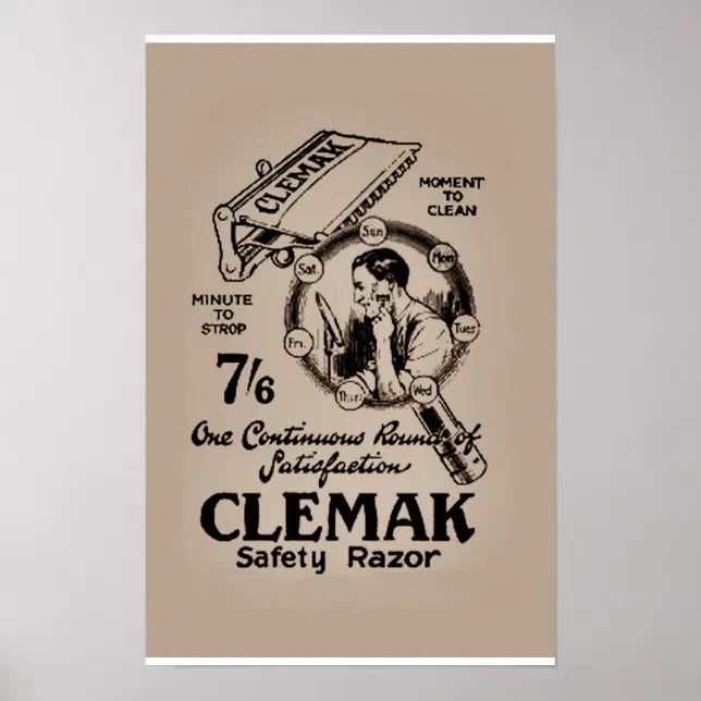 Vintage Razor Poster | Zazzle
