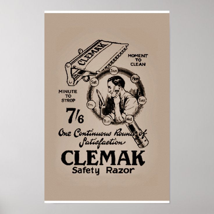 Vintage Razor Poster | Zazzle