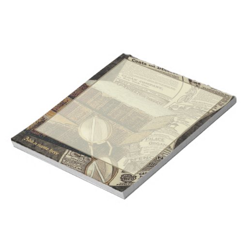 Vintage Reading Personalized Small Notepad | Zazzle