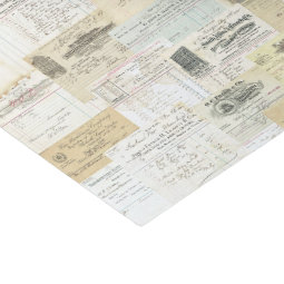 Vintage Receipts Tissue Paper | Zazzle
