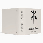 Vintage Recipes Cook Book 3 Ring Binder | Zazzle