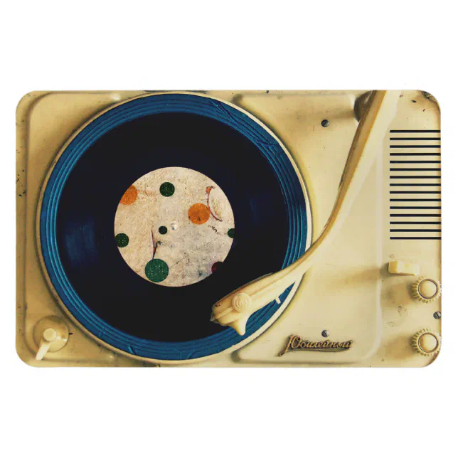 Vintage Record player Magnet | Zazzle