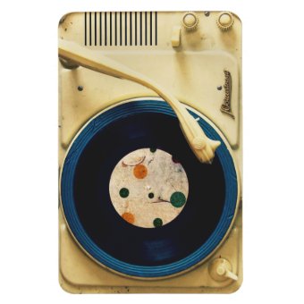 Vintage Record player Magnet | Zazzle
