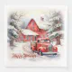 Vintage Red Farm Truck Red Barn Paper Dinner Napkins | Zazzle