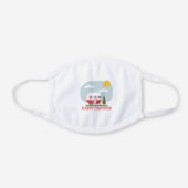 Vintage Red Happy Camper Woodland Camping RV White Cotton Face Mask ...