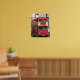 Vintage Red London Bus Poster | Zazzle