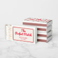 Vintage Red Perfect Match Custom Wedding Favors | Zazzle