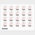Vintage Red Race Car 1st Birthday Stickers | Zazzle