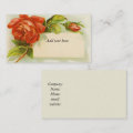 Vintage, Red Roses Calling Card | Zazzle