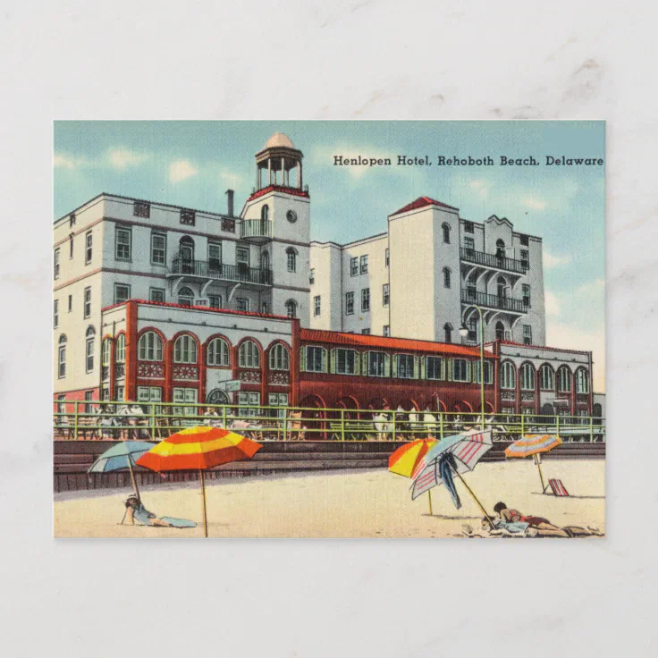Vintage, Rehoboth Beach, Delaware Postcard | Zazzle