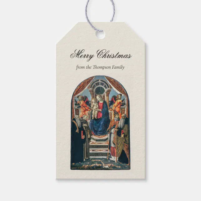 Vintage Religious Christmas Nativity Christian Gift Tags | Zazzle