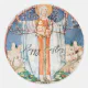 Vintage Religious Easter Classic Round Sticker | Zazzle