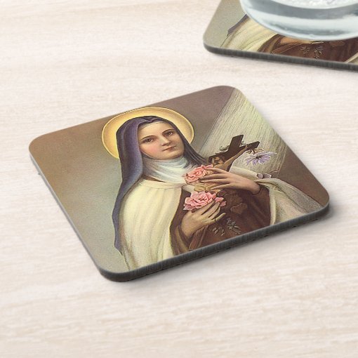 Vintage Religious Easter, Nun with Cross Coaster | Zazzle