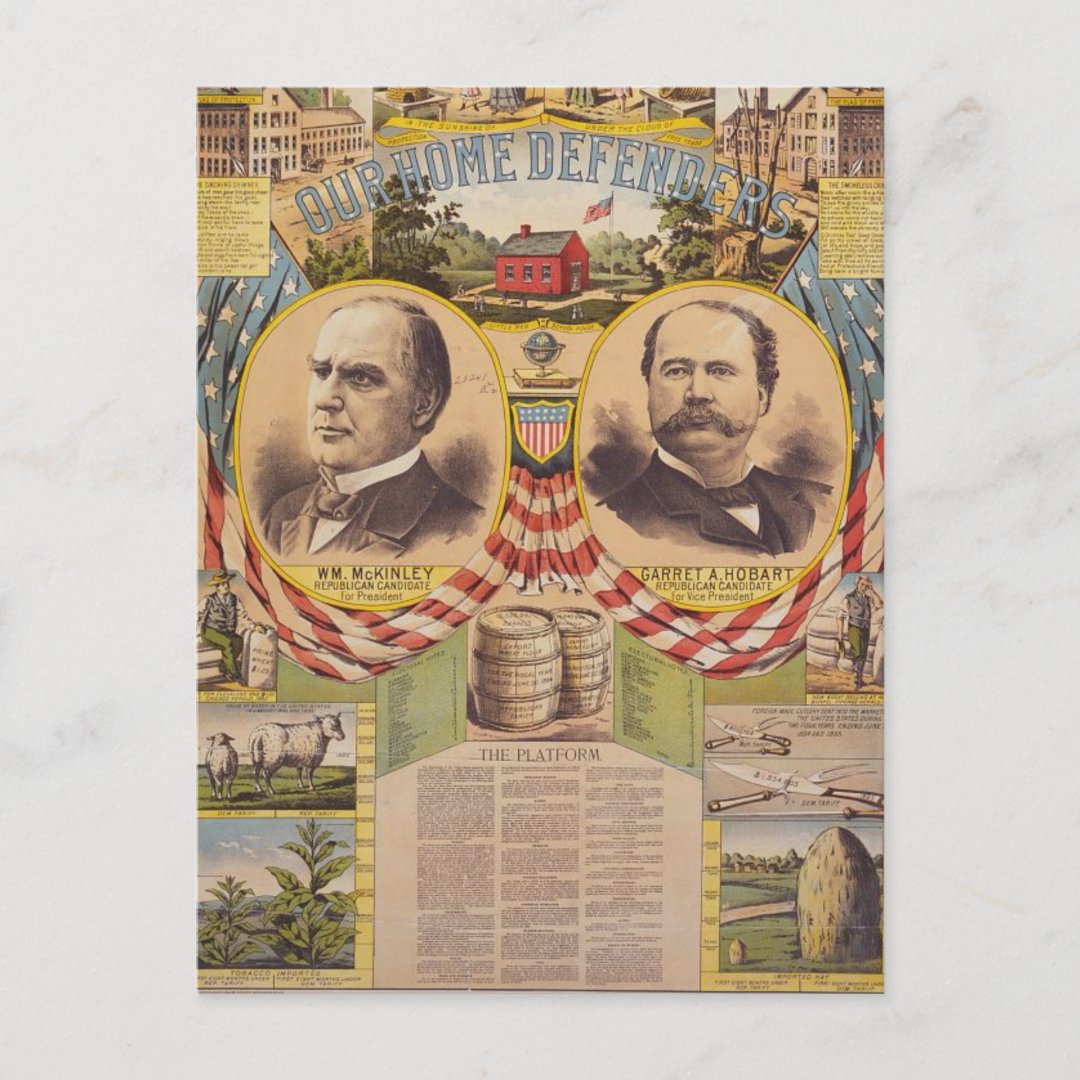Vintage Republican Party Presidential Campaign Postcard | Zazzle