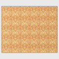 Vintage Retro 1960s Tangerine Wrapping Paper | Zazzle
