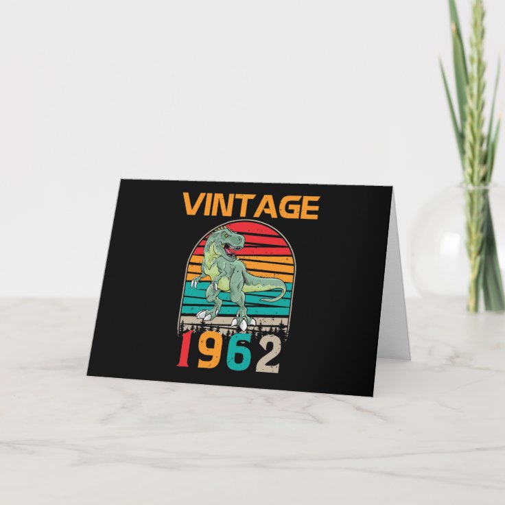 Vintage Retro 1962 Birthday Card | Zazzle