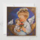 Vintage Retro Angel with Baby Jesus Christmas Holiday Card | Zazzle