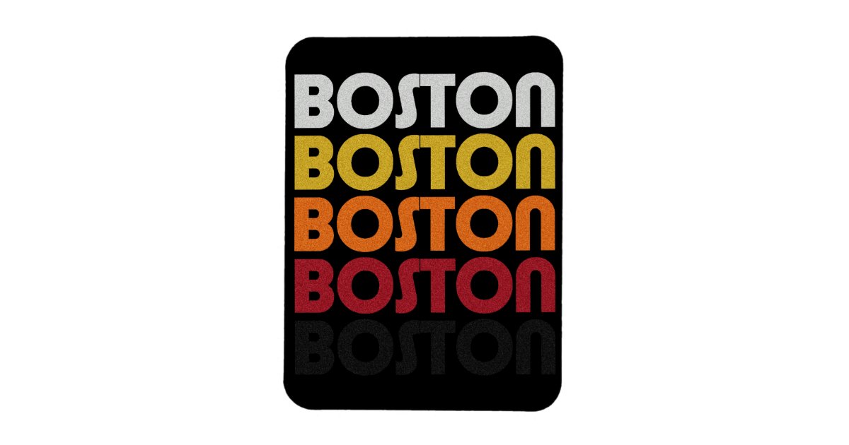 Vintage Retro Boston Premium Flexi Magnet | Zazzle