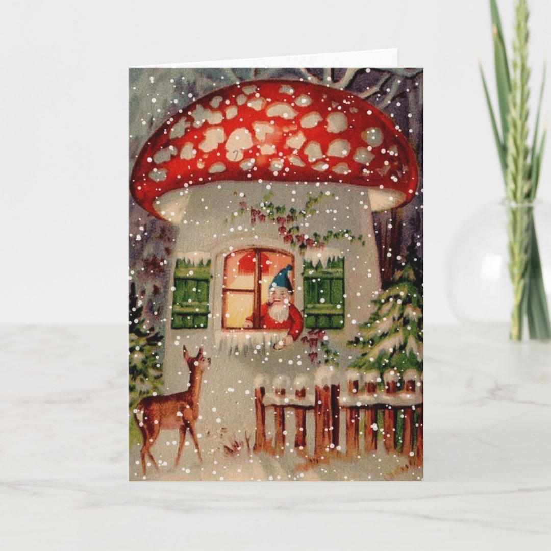 Vintage Retro Christmas Greeting Card | Zazzle
