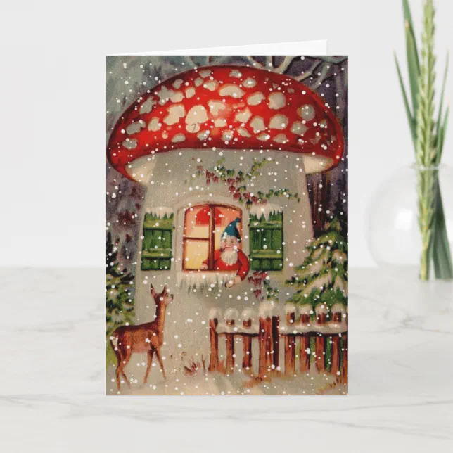 Vintage Retro Christmas Greeting Card | Zazzle