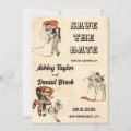 Vintage retro comic-themed Wedding Save the Date I Invitation | Zazzle