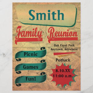 Printable Family Reunion Flyers