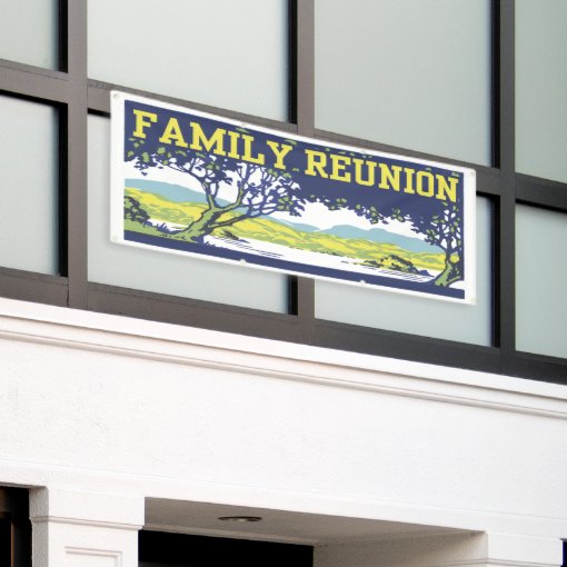 Vintage Retro Family Tree Banner | Zazzle