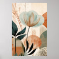 Vintage Retro Floral Poster | Zazzle