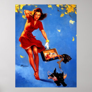 26+ Vintage Retro Pinup Art Gil Elvgren Pin Up Girl Posters | Zazzle