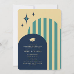 Vintage Retro Graduation Party Invitation | Zazzle