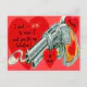Vintage Retro Gun Valentine Card | Zazzle