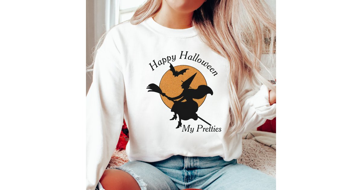 Vintage Retro Happy Halloween My Pretties Sweatshirt | Zazzle