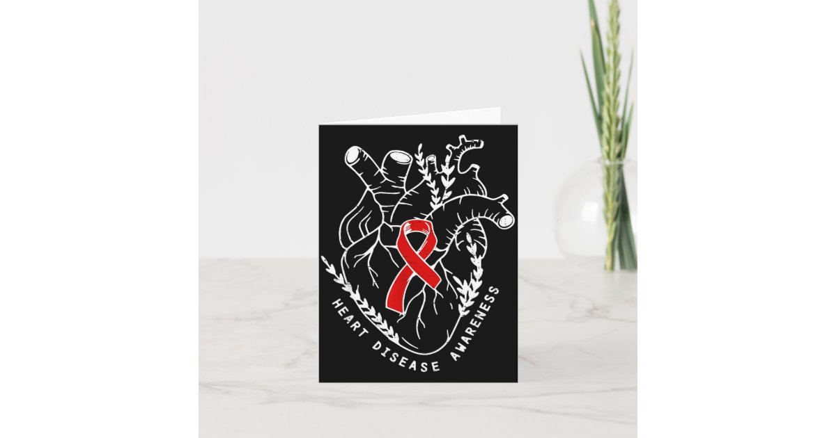 Vintage Retro Heart Disease Awareness Funny Card | Zazzle