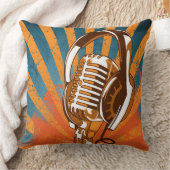 Vintage Retro Microphone Throw Pillow | Zazzle