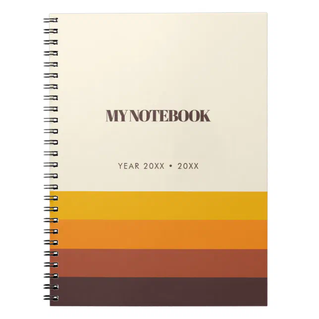 Vintage retro notebook | Zazzle