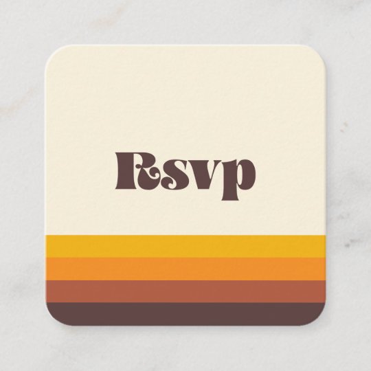 Vintage retro QR code RSVP response Enclosure Card | Zazzle.com