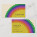 Vintage Retro Rainbow Business Card | Zazzle